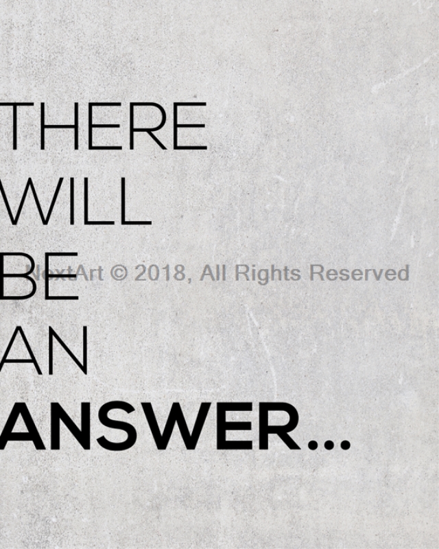 nextART. There Will Be An Answer