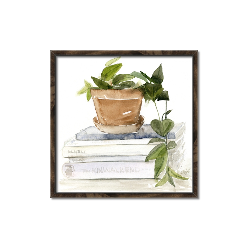 nextART. Flower Pot On Books