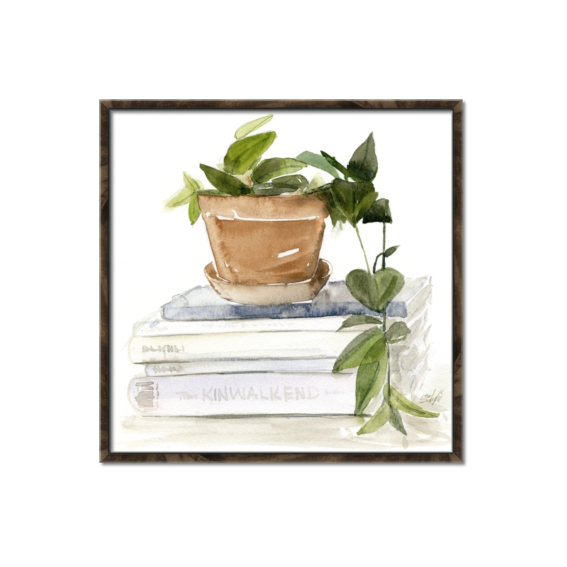 nextART. Flower Pot On Books