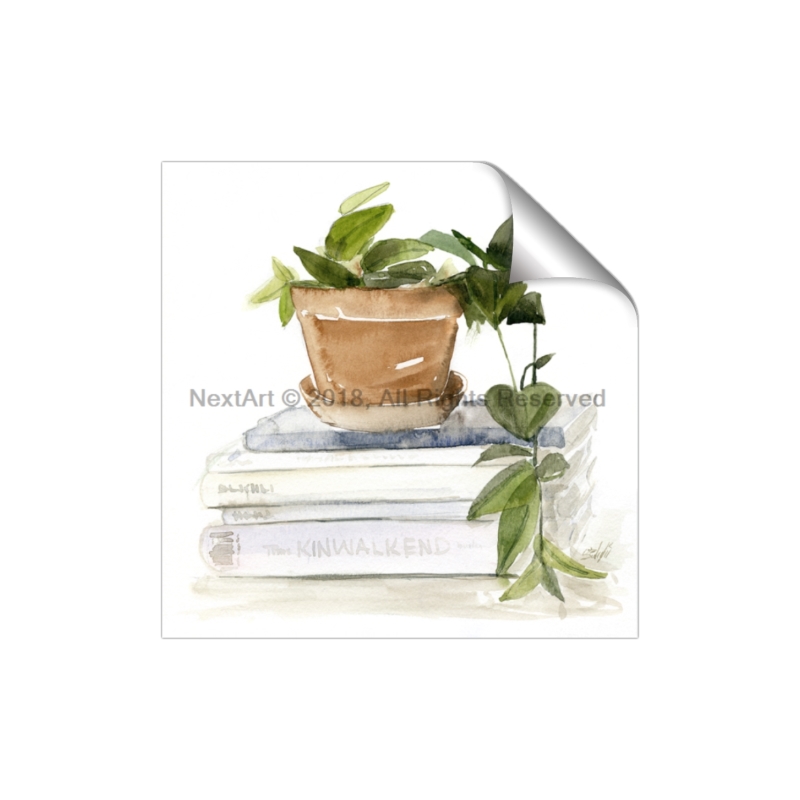 nextART. Flower Pot On Books
