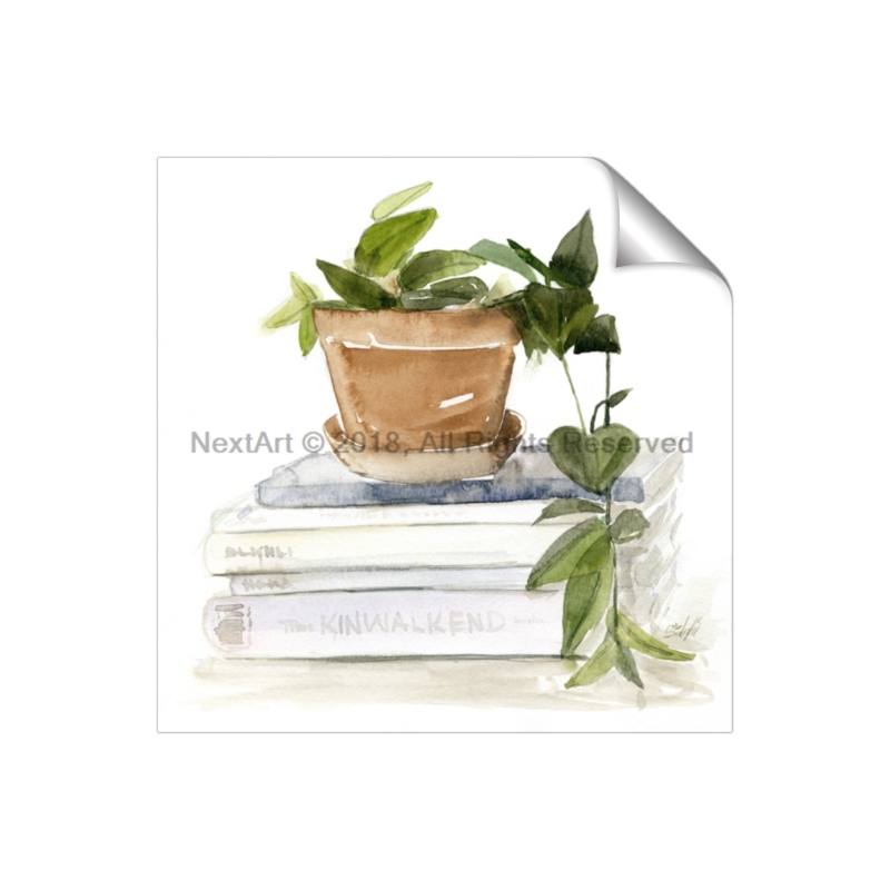 nextART. Flower Pot On Books
