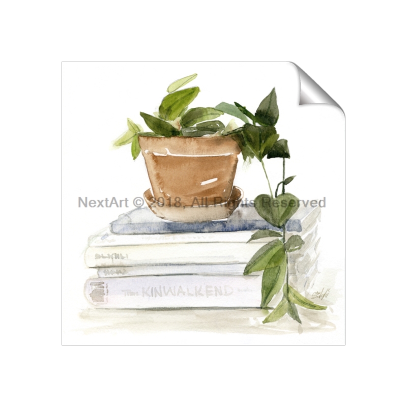 nextART. Flower Pot On Books