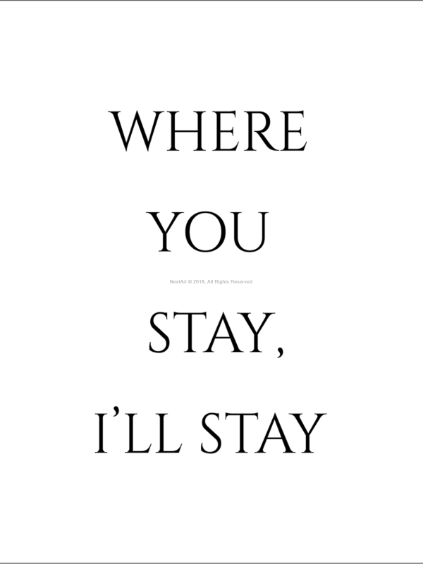 nextART. Where You Stay - I'll Stay II
