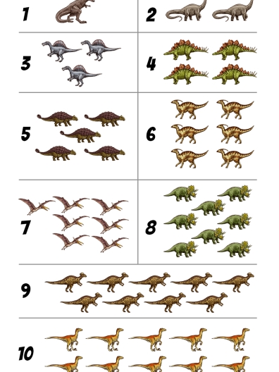 nextART. Dino Number Chart I