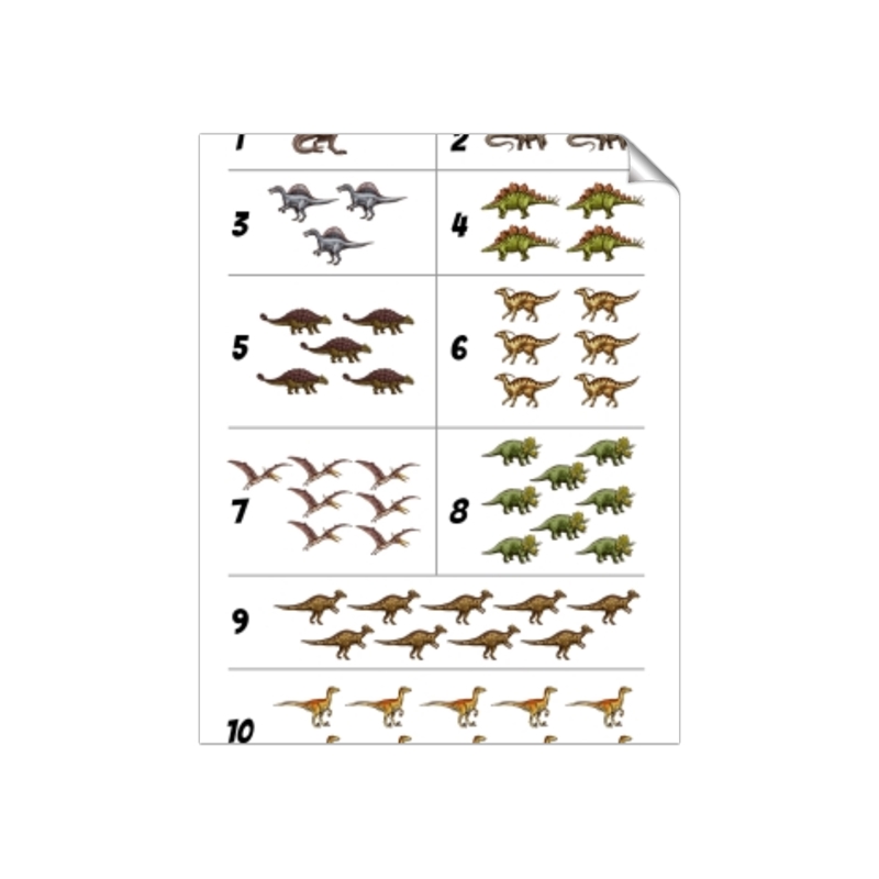 nextART. Dino Number Chart I