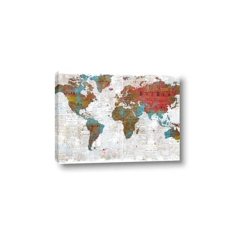 nextART. Newspaper World map