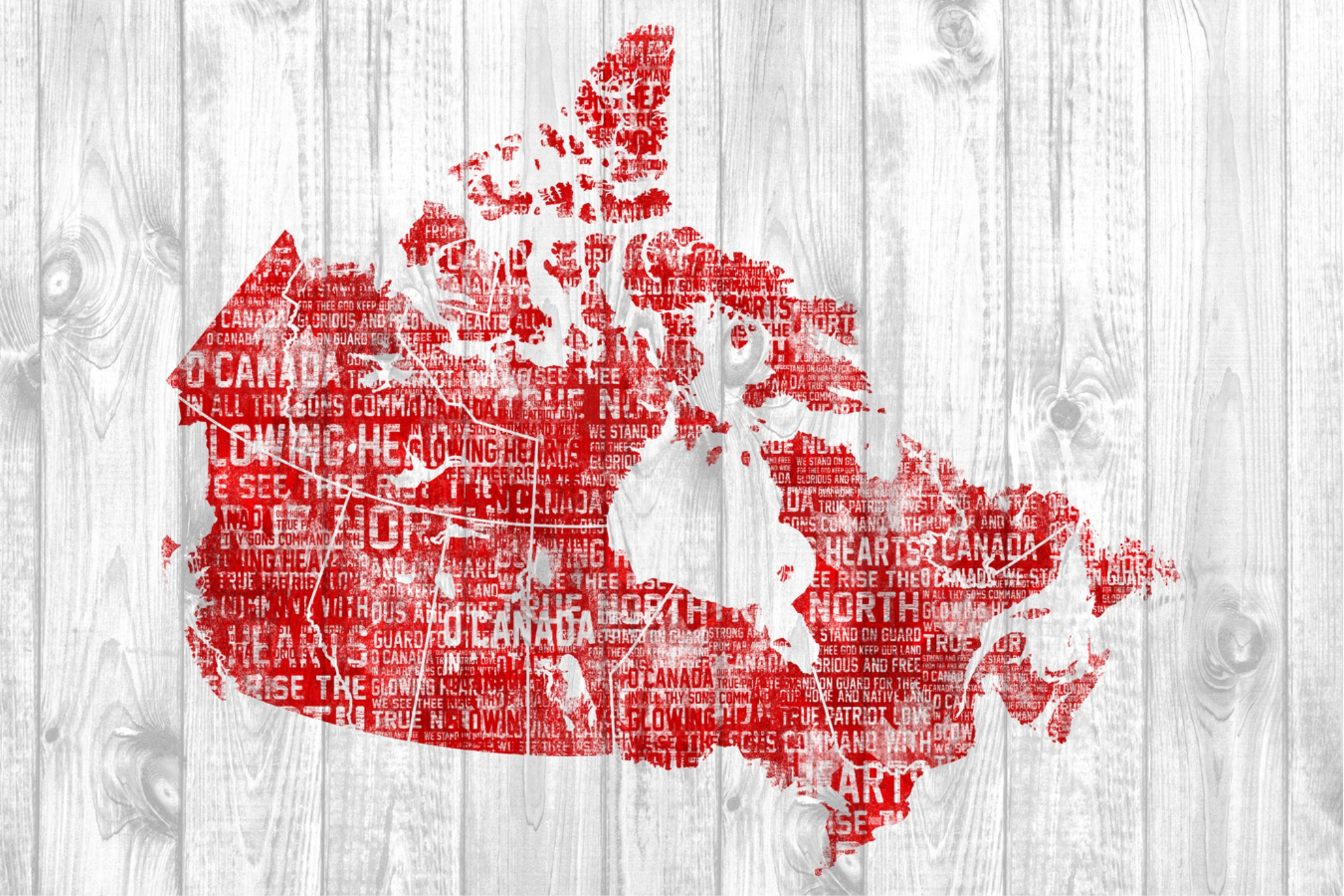 nextART. Canada Map Grey Background
