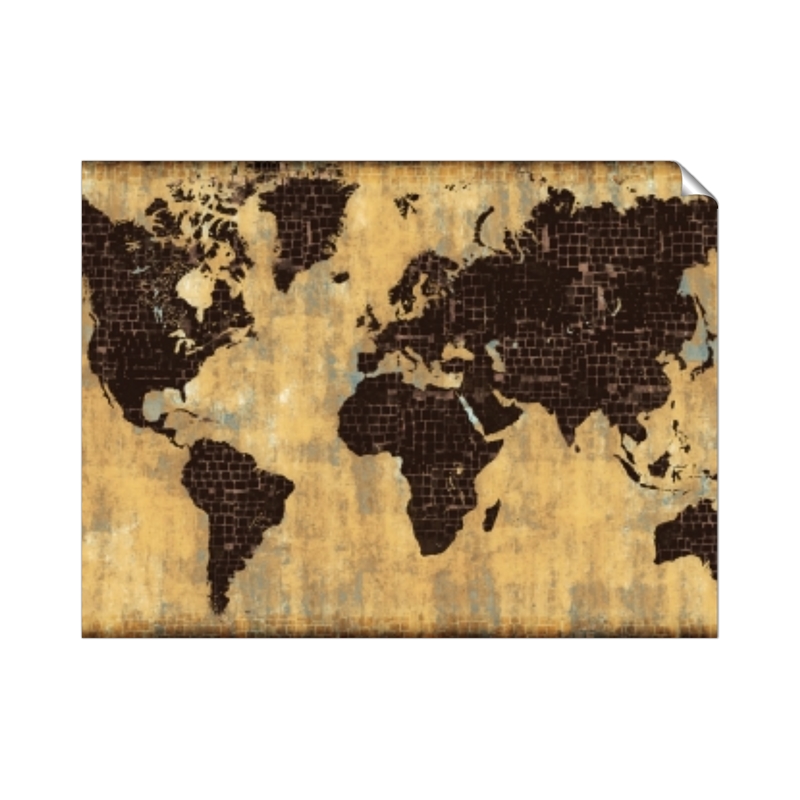 nextART. Brick Wall World Map