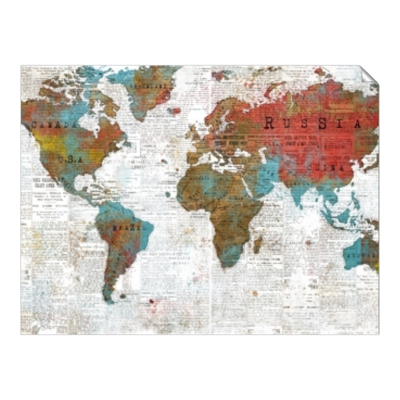 nextART. Newspaper World map