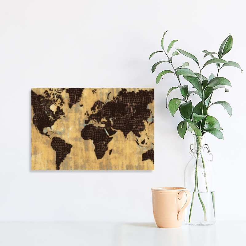 nextART. Brick Wall World Map