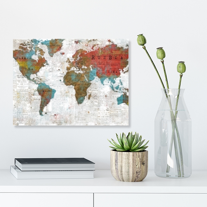nextART. Newspaper World map
