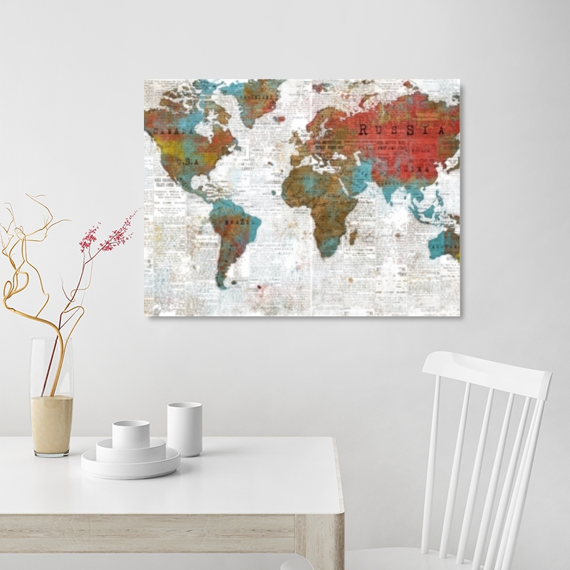 nextART. Newspaper World map
