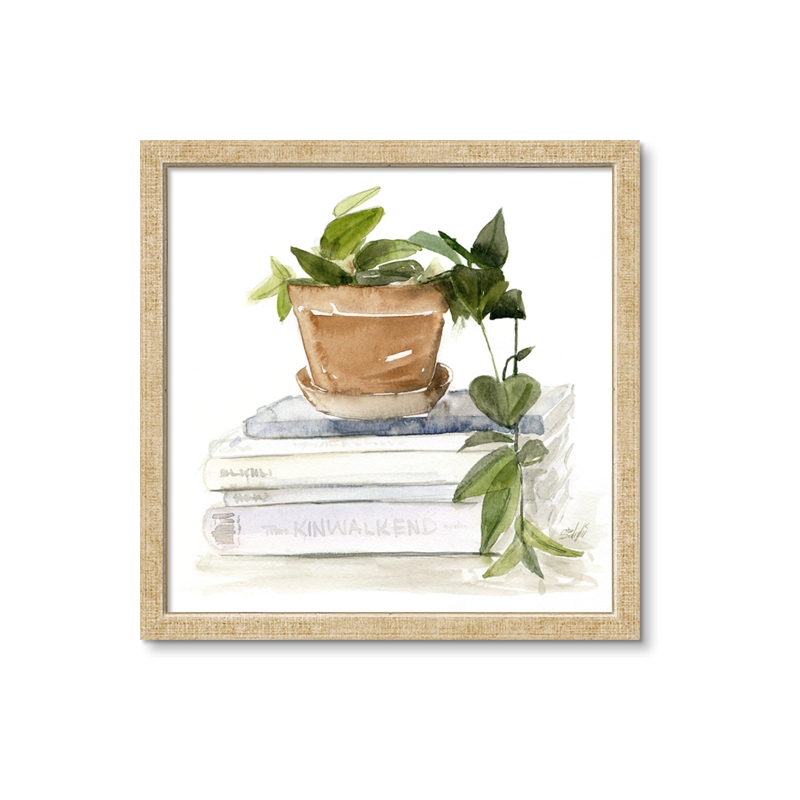 nextART. Flower Pot On Books