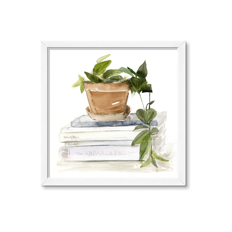 nextART. Flower Pot On Books