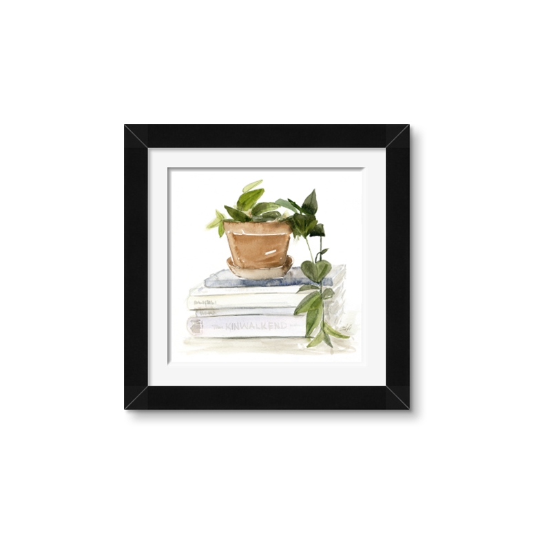 nextART. Flower Pot On Books