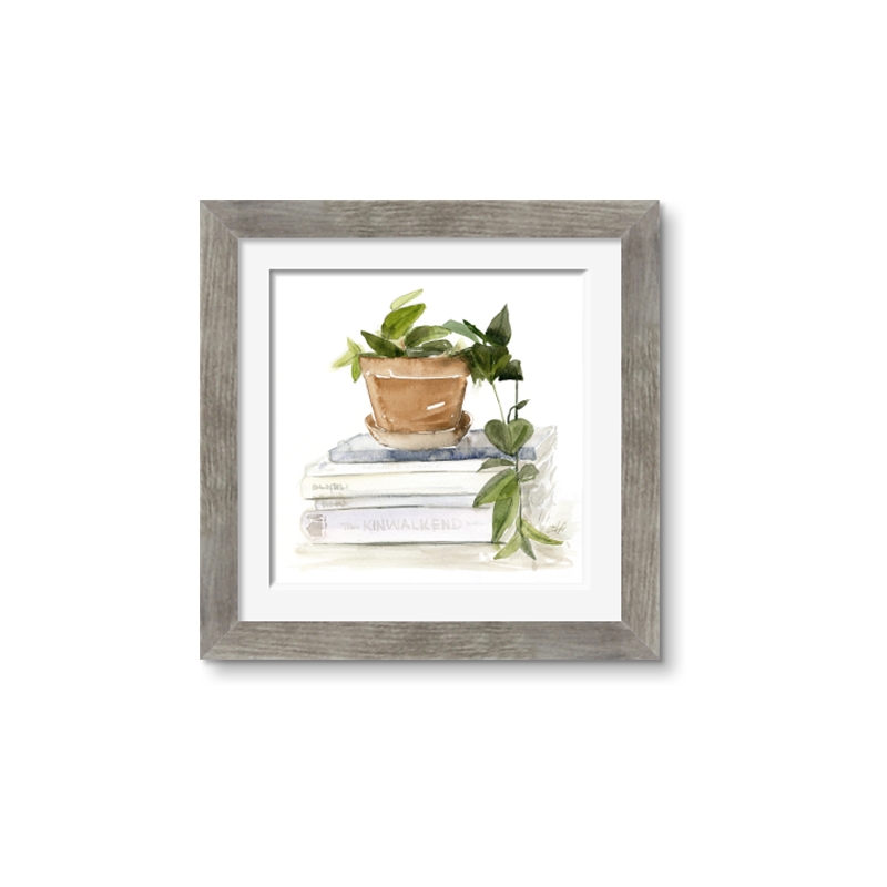 nextART. Flower Pot On Books