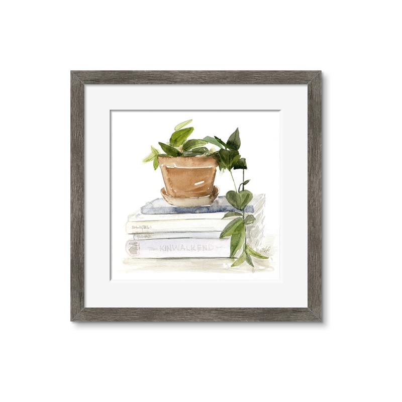 nextART. Flower Pot On Books