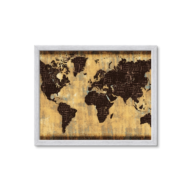 nextART. Brick Wall World Map
