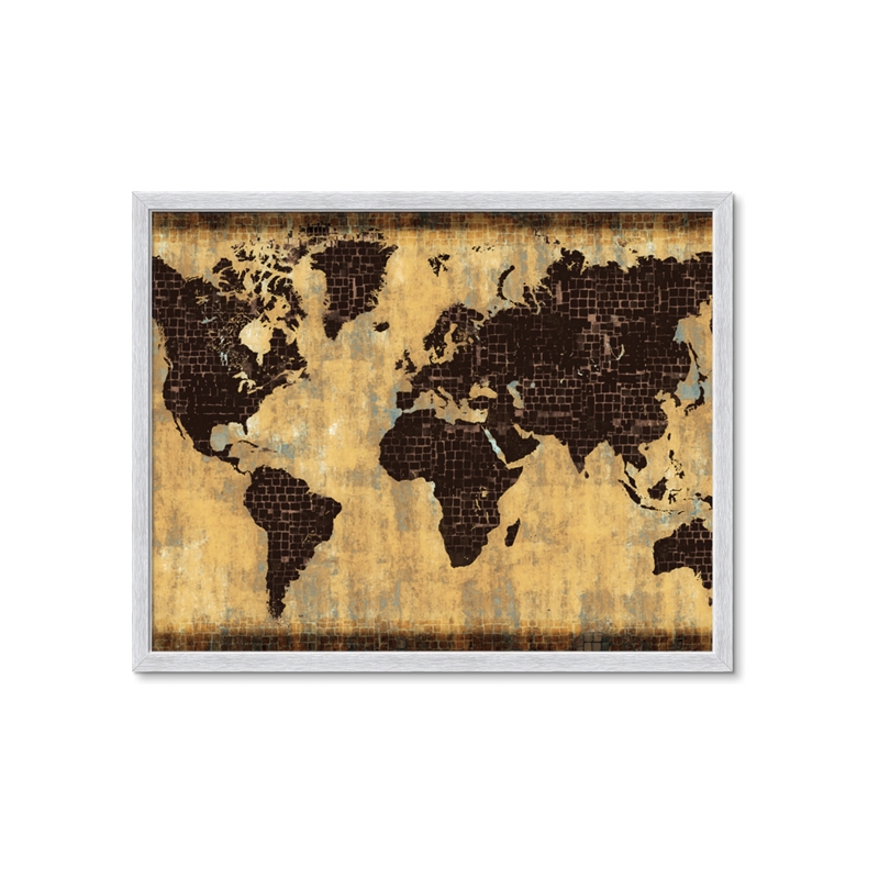 nextART. Brick Wall World Map