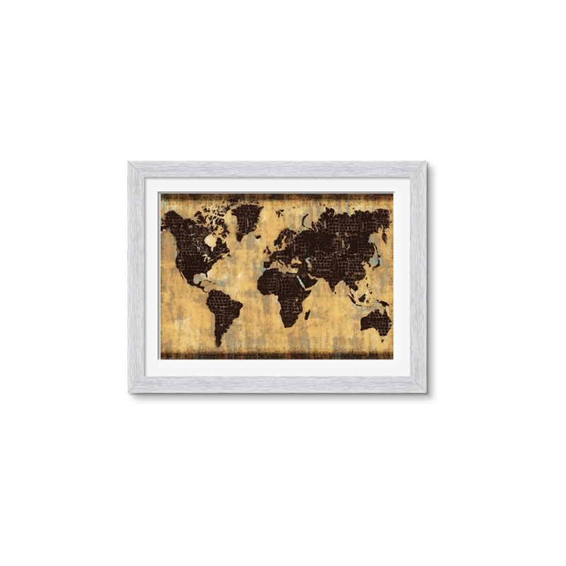 nextART. Brick Wall World Map