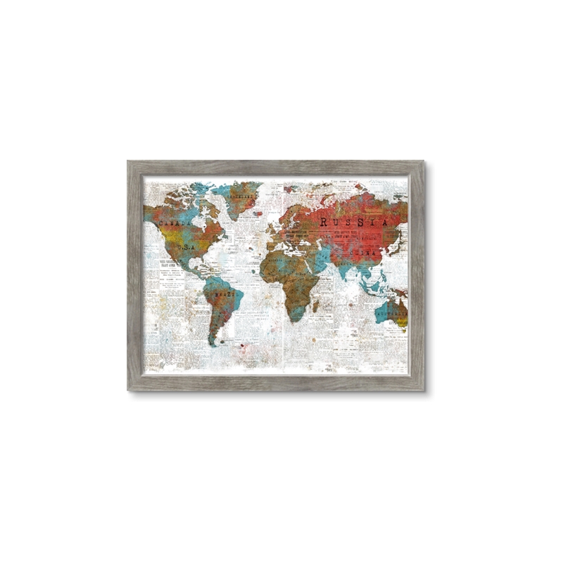nextART. Newspaper World map