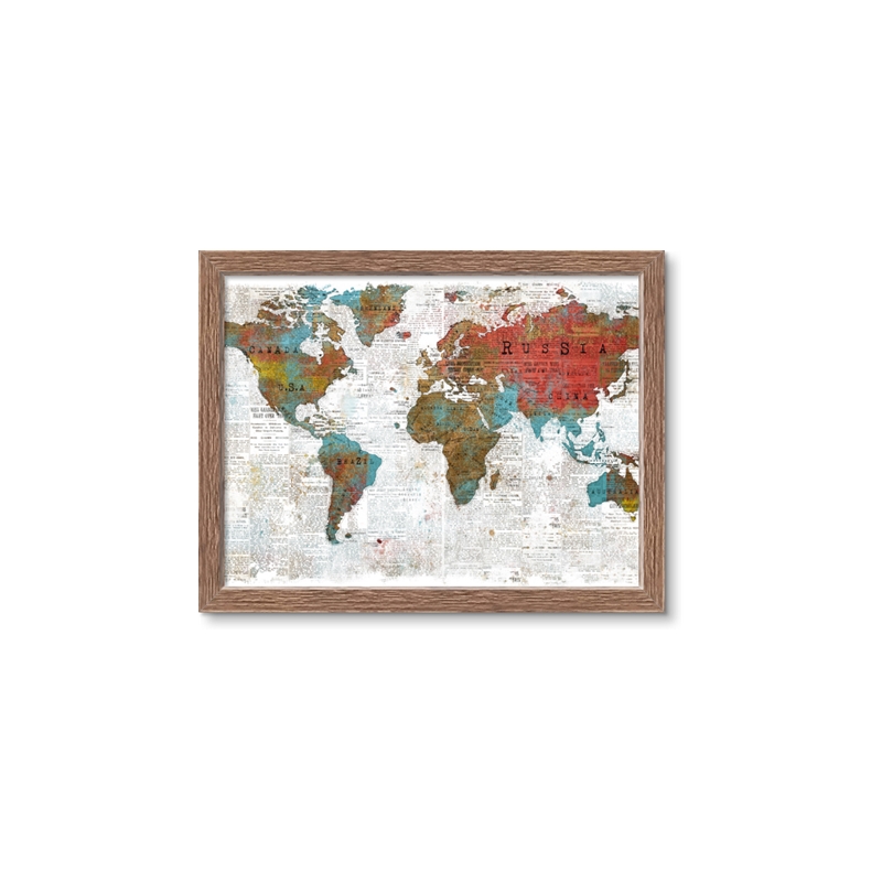 nextART. Newspaper World map