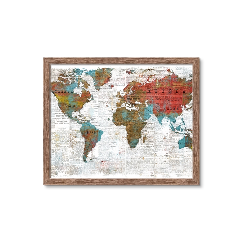 nextART. Newspaper World map
