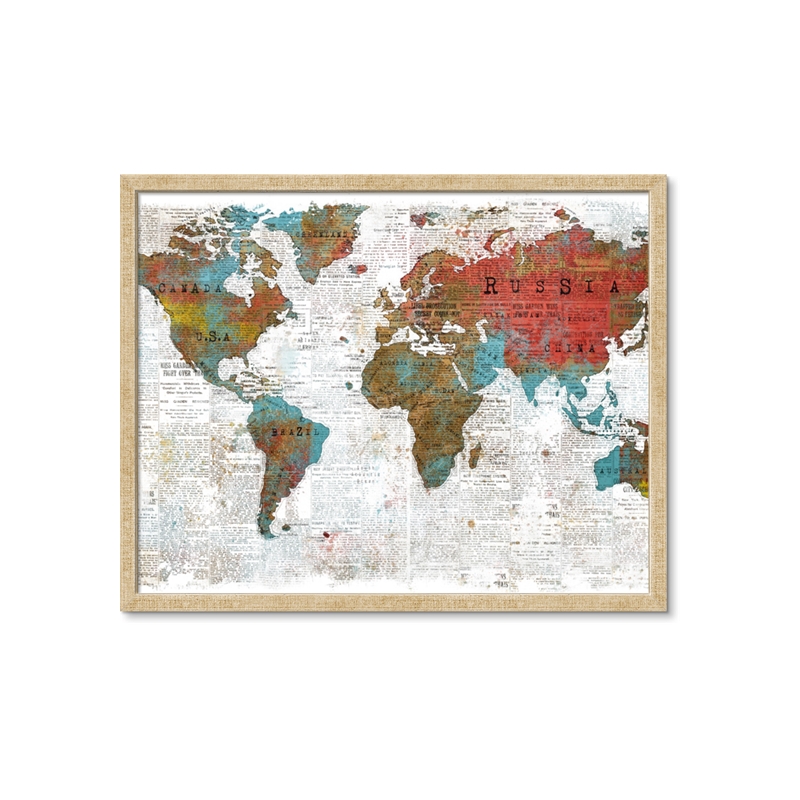 nextART. Newspaper World map