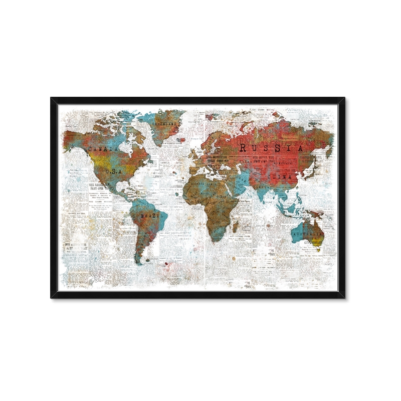 nextART. Newspaper World map