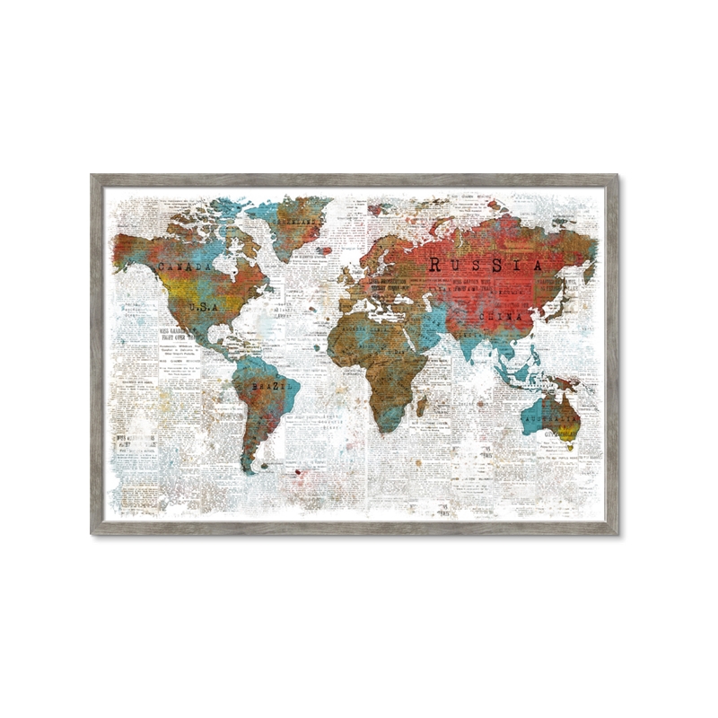 nextART. Newspaper World map