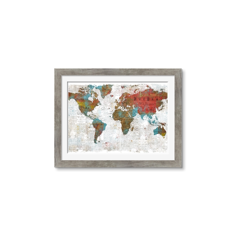 nextART. Newspaper World map