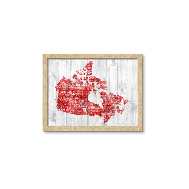 nextART. Canada Map Grey Background