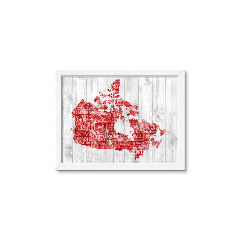 nextART. Canada Map Grey Background