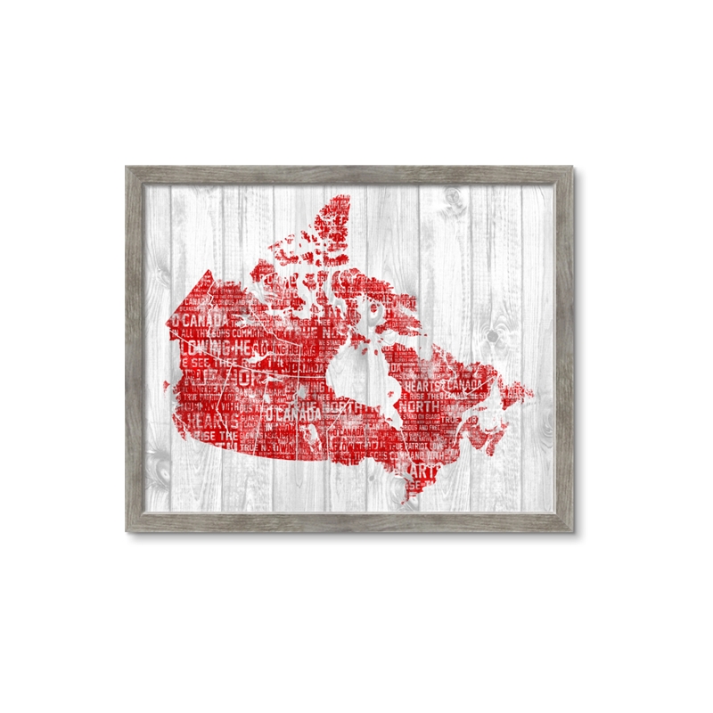 nextART. Canada Map Grey Background