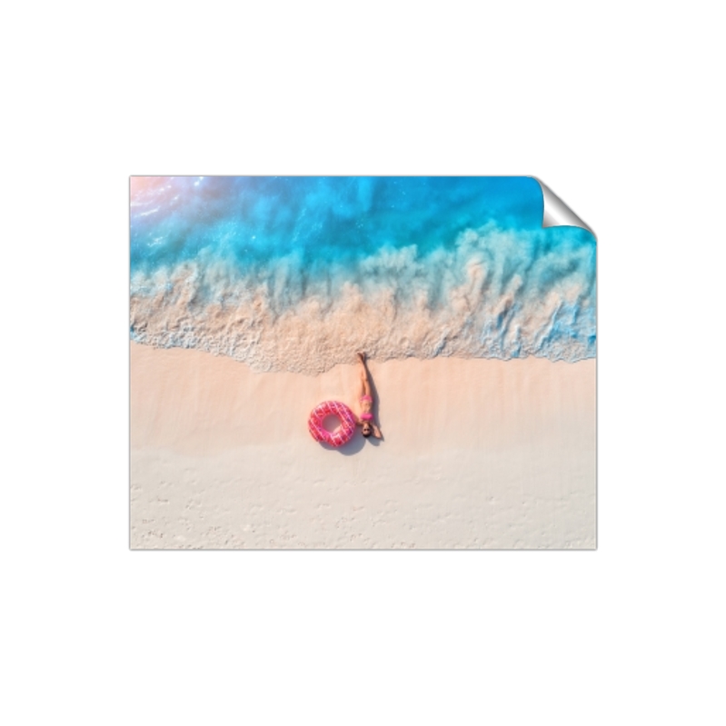 nextART. Girl Sleeping On Beach